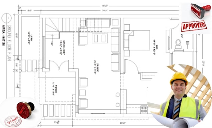 Do architectural floor plan, elevation, permit, architect site plans, house plan by Daniel ...