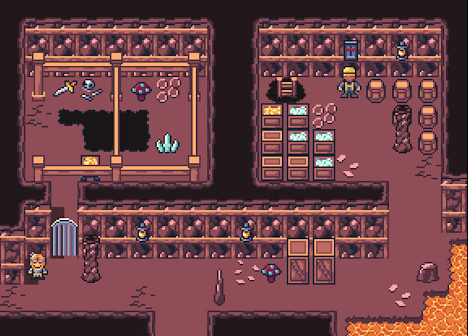 Do pixel art retro styled 16 bit tiles for your game by Nirwanda001 ...