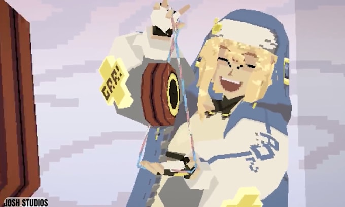 Create psx, n64, ps1 style 3d character model 3d animation in ps1 low ...