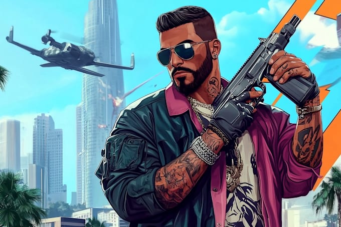 Make semi realistic gta style character design for your game by ...
