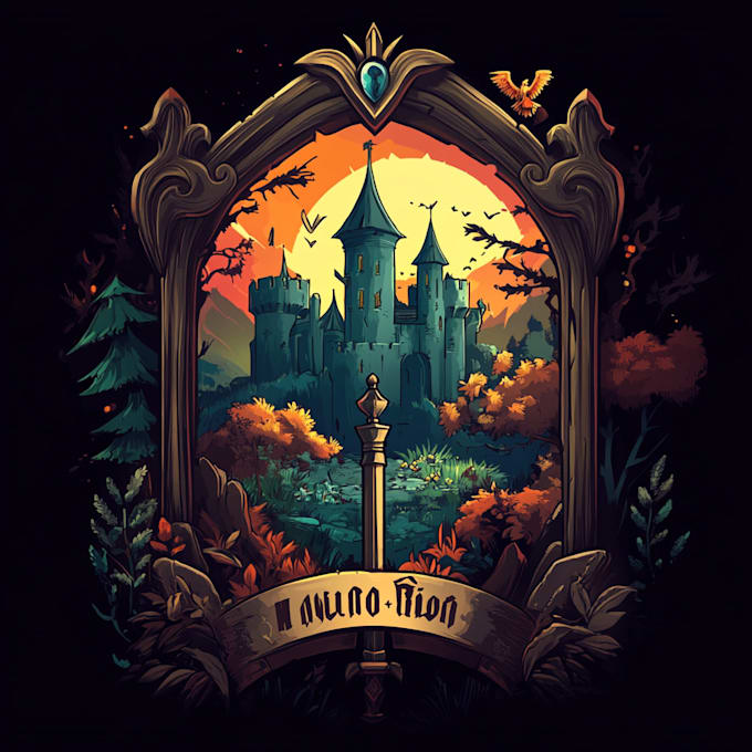 Create a professional fantasy, rpg, medieval and rustic logo by ...