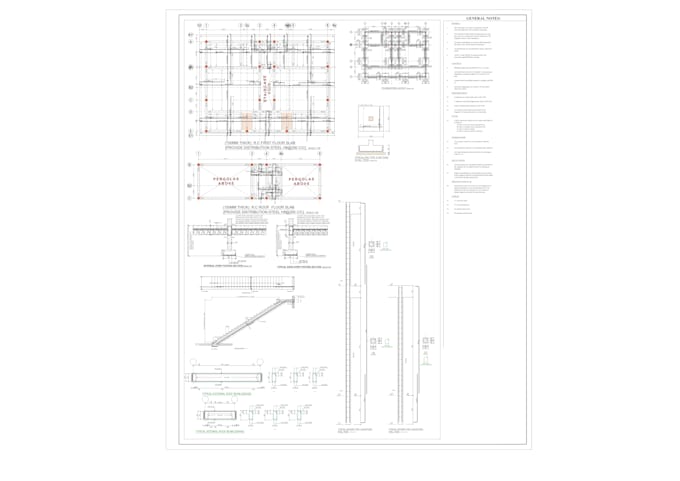 Detail structural drawings using autocad and revit by Babraclayy | Fiverr
