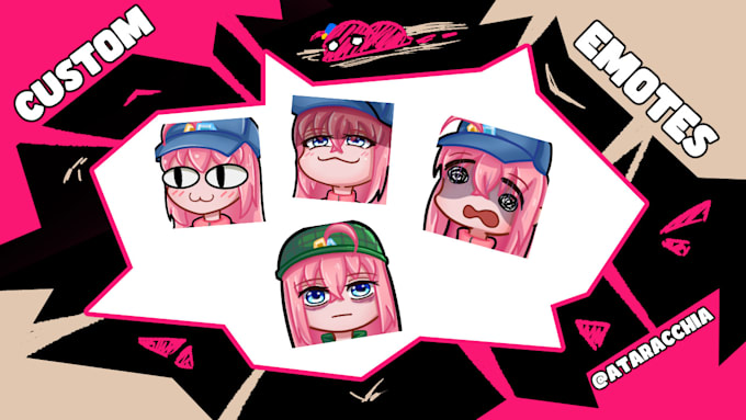 Do chibi custom emoticons for twitch, discord, kick and youtube by ...