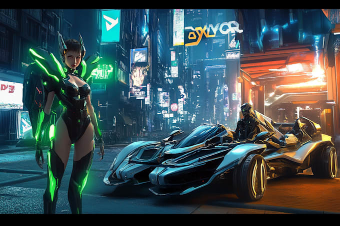 Design futuristic mecha robots and pilots cyberpunk concept art by ...