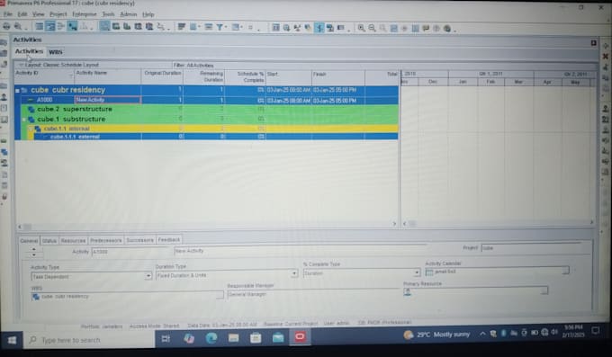 Create construction schedule,gantt chart using ms project and primavera p6 by Engrali_12 | Fiverr