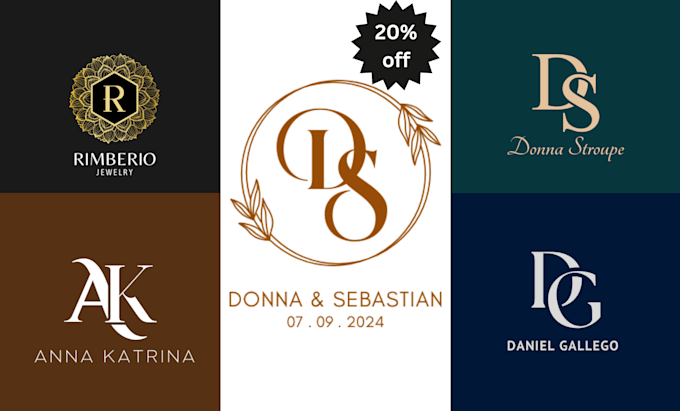 Do wordmark letter mark monogram minimalist logo design on canva by ...