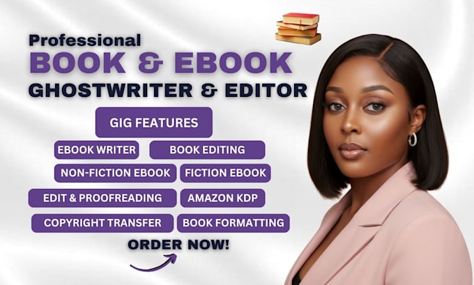 Ebook writer book editing ebook ghostwriter as amazon kdp book writer ...