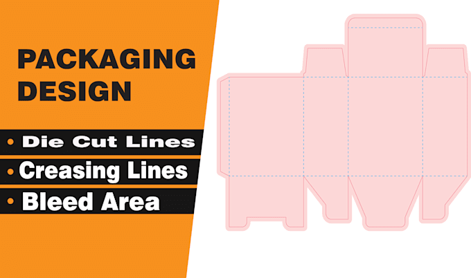 Create dieline or die cut line for your box packaging design by ...