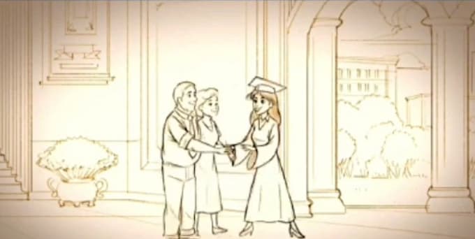 Create 2d traditional animation, 2d line art video, frame by frame ...