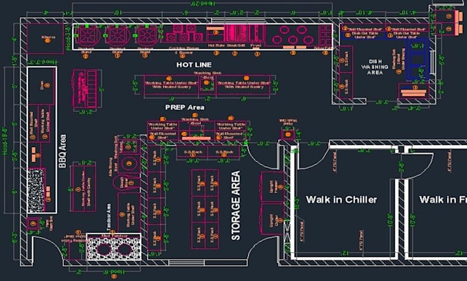 Design commercial kitchen for restaurant, hotel bar with mep by ...