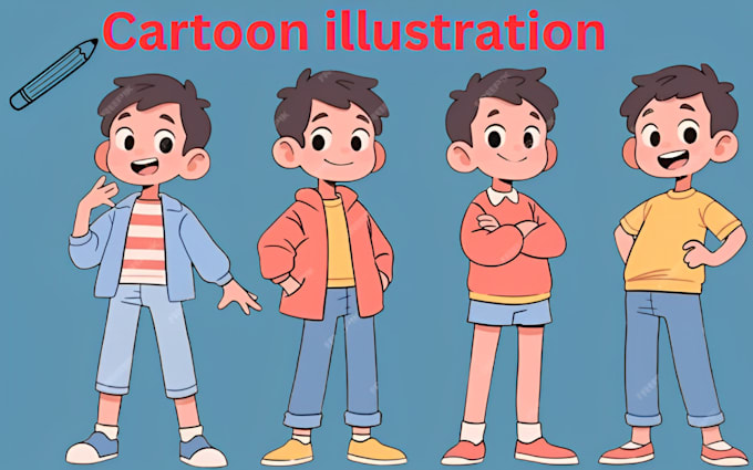 Do cartoon illustration cartoon banner cartoonize retro cartoon ...