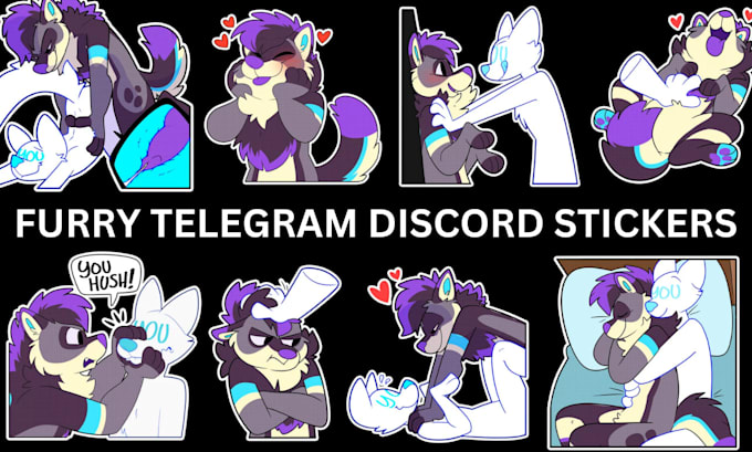 Draw furry telegram stickers nsfw furry stickers discord animated ...