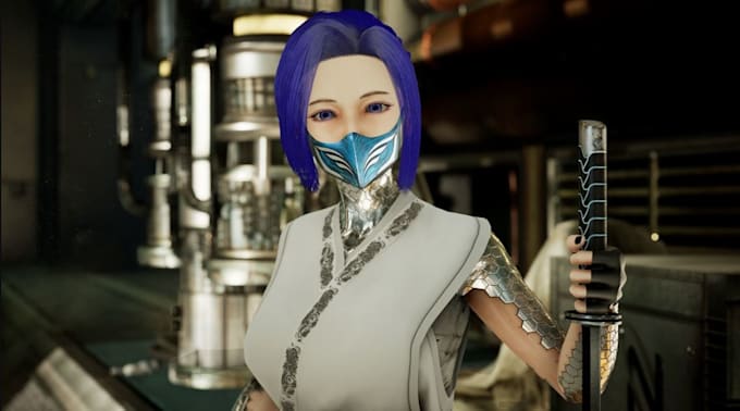 3d game model,animate ue model,anime vrchat avatar, anime vtuber model ...