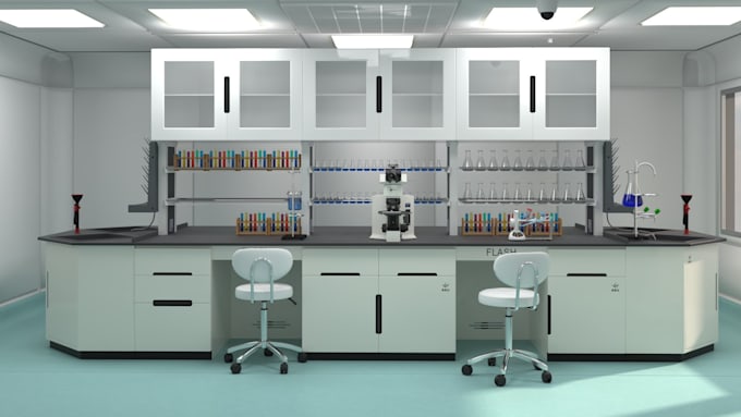 Do 3d hospital interiors design 3d laboratory interior design with ...