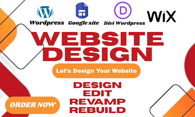 Design google site website, edit wix, revamp wix, rebuild divi ...