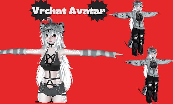 Model vrchat character for vroid character modeling vrchat avatar furry ...