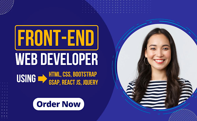Be Your Frontend Web Developer Using Html Css Bootstrap Gsap Reactjs