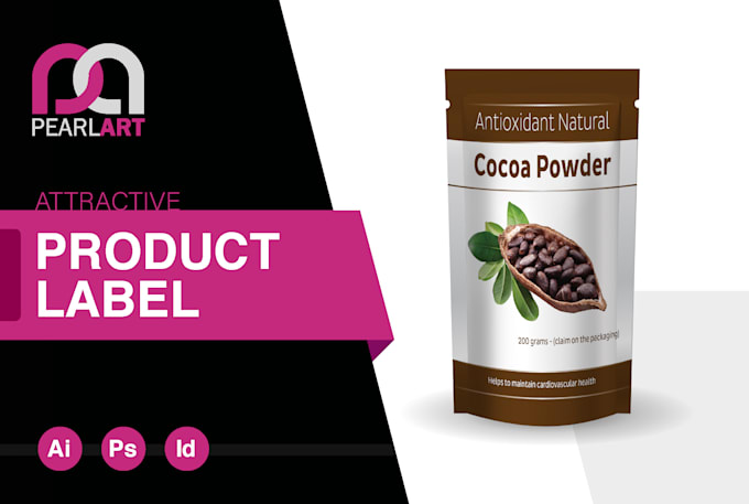 Design attractive product label by Pearlart | Fiverr