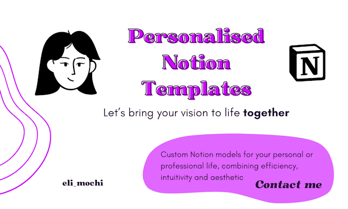 Create a fully personalised notion template, fast and perfect communication by Eli_mochi | Fiverr