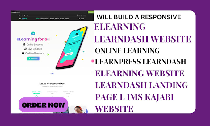 Elearning website ims wordpress website using learndash learnpress website by Shopi_bri01 | Fiverr