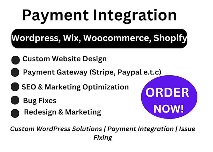 Fix and integrate stripe or paypal payment api integration on your website store by Christine ...