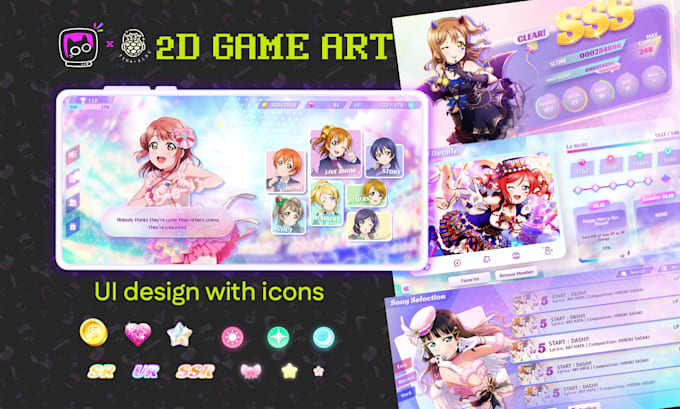 Create stunning 2d game ui and hud assets for pc, mobile, and indie ...