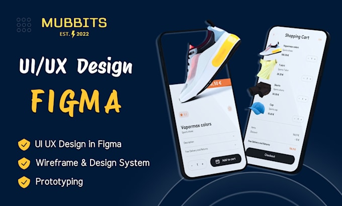 Create modern designs for mobile apps and websites on figma by Mubbits ...