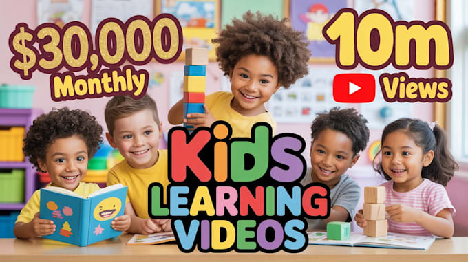 Create engaging kids learning videos for youtube channel by Wills ...