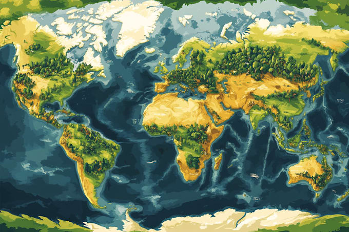 Draw vector map illustrations and board maps, recreate maps by Latresiapalmer | Fiverr