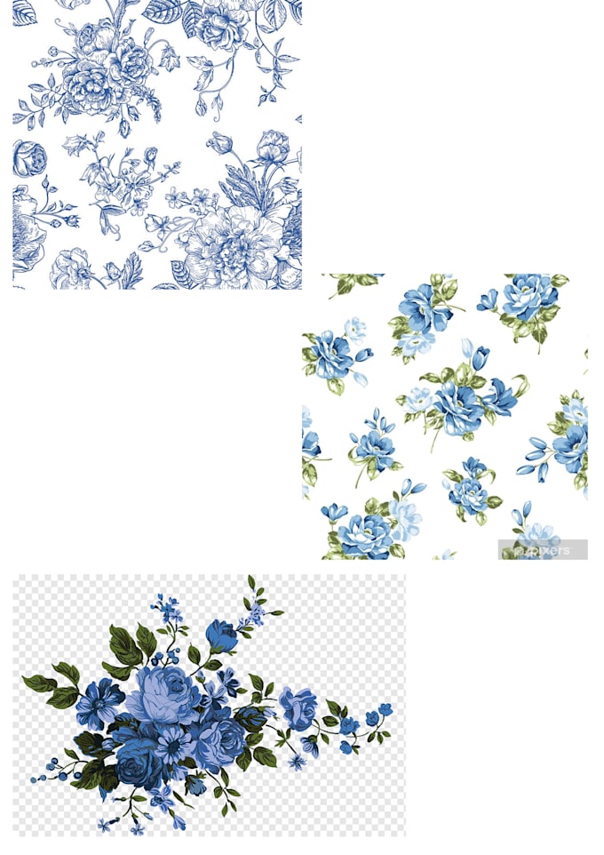 Make seamless floral patterns by Tehreemmansoorr | Fiverr