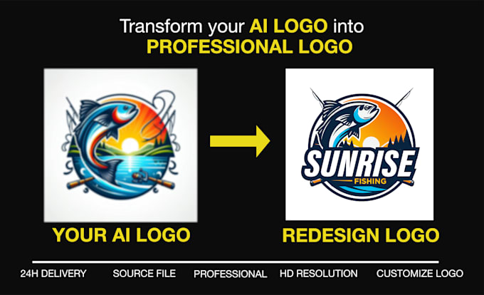 Redesign or vectorize your ai logo into a professional by Ivanalfiras ...