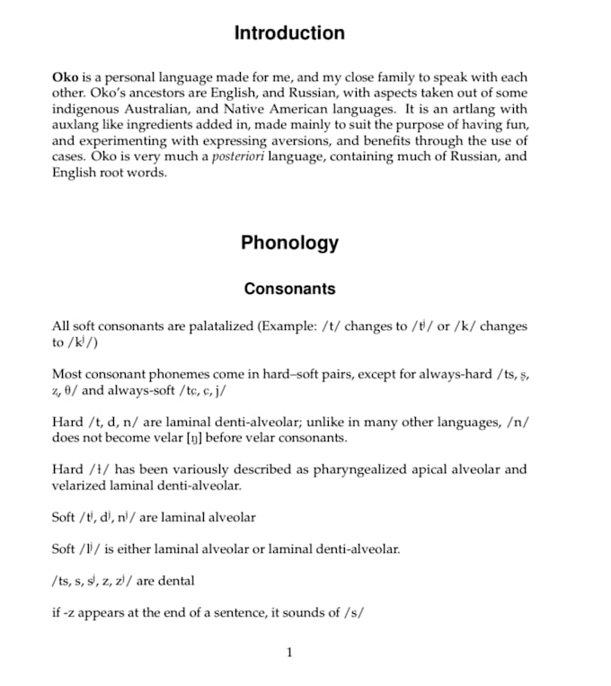 Create a conlang for you by Xocyert | Fiverr