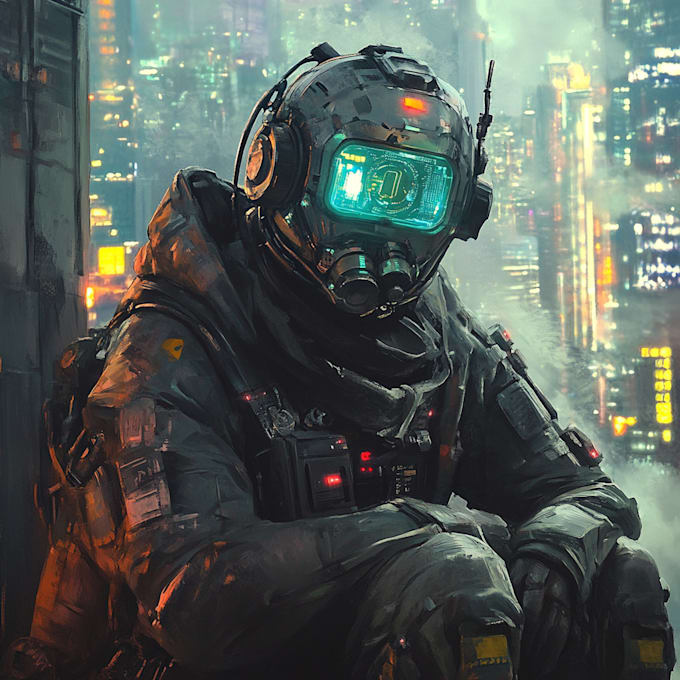 Cyberpunk , scifi, nft art, robots character by Jadonnwler | Fiverr