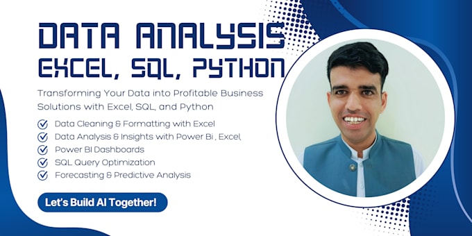 Clean, analyze, and visualize data using excel, python, sql by Touseef ...