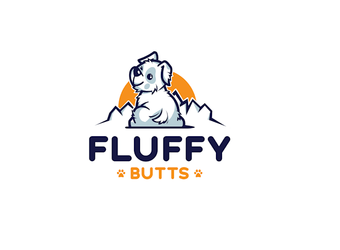 Design cartoon little dog sitting logo by Mertie_kohler | Fiverr