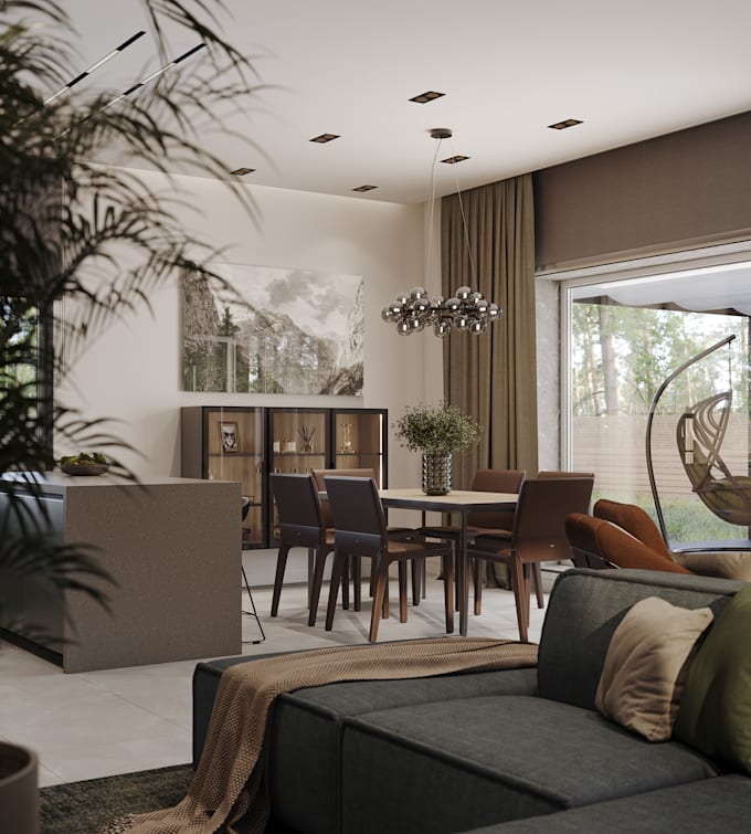 Do cgi interior design for flat interior design and apartment interior ...