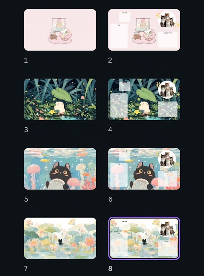 Create unique canva templates and aesthetic wallpapers by Ya_na8 | Fiverr