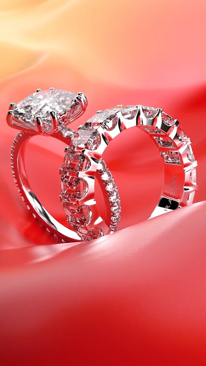 Create realistic 3d jewelry animation, 3d ring animation, 3d jewelry ...