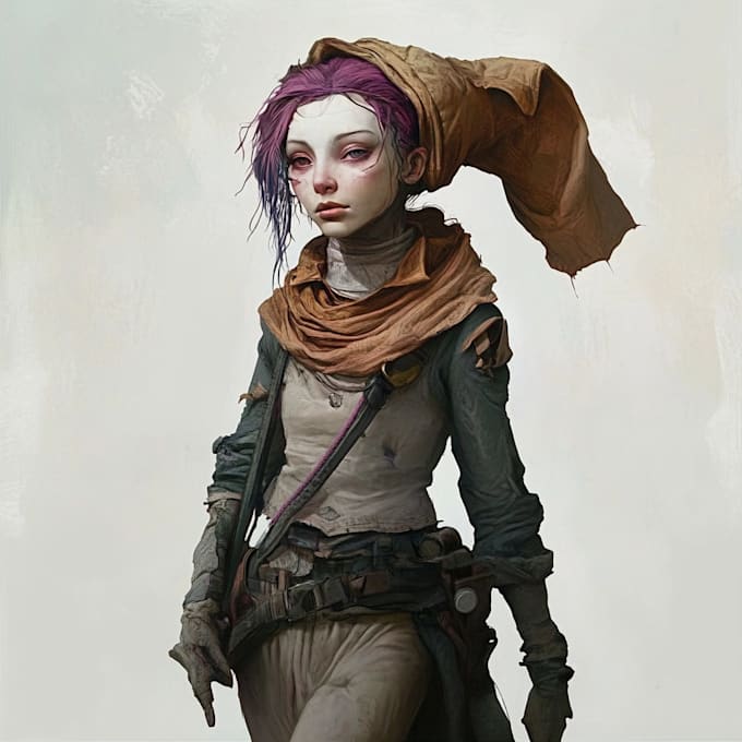 Make a fantasy character design and character art by Danikh3 | Fiverr