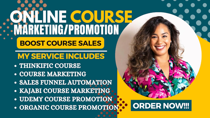 Do udemy online course promotion, thinkific course content marketing ...
