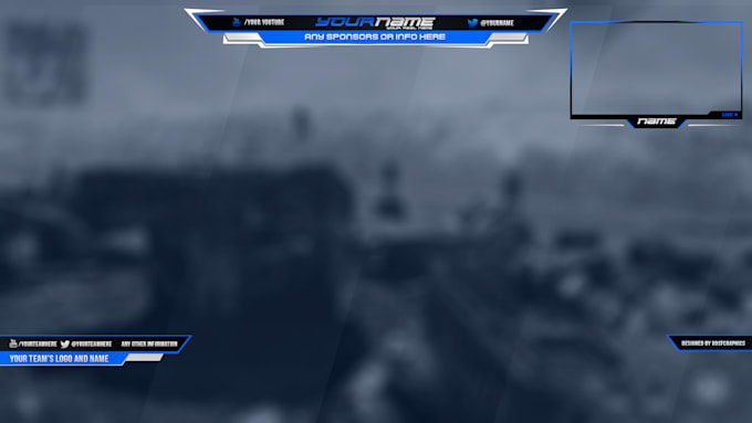 Design you an hd stream overlay by Kosfcgraphics | Fiverr
