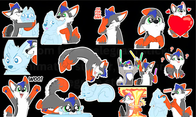 Draw telegram stickers furry telegram sticker animated furry stickers ...