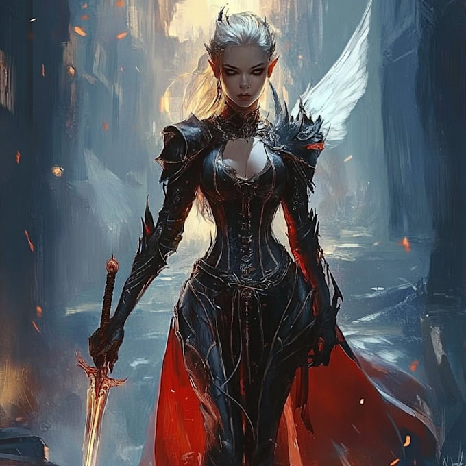 Design a cute fantasy character art for you by Kelvieid | Fiverr