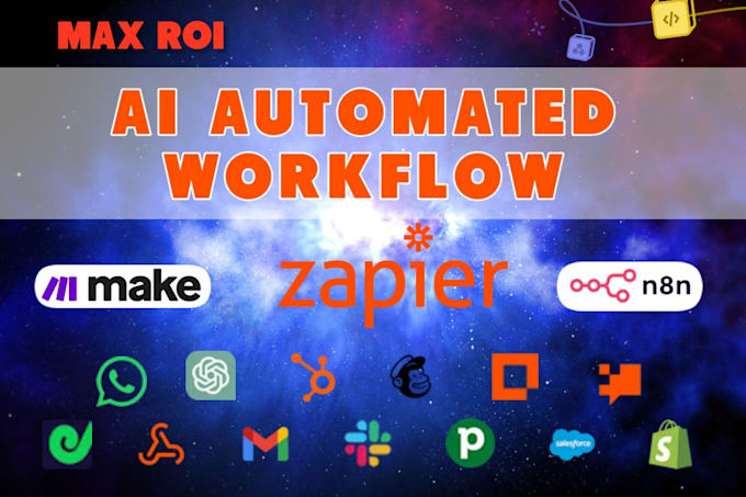 Make ai automated workflow by using n8n zapier make by Pauljohn020 | Fiverr