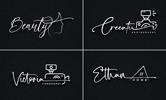 Design a professional signature watermark logo for photographers by ...