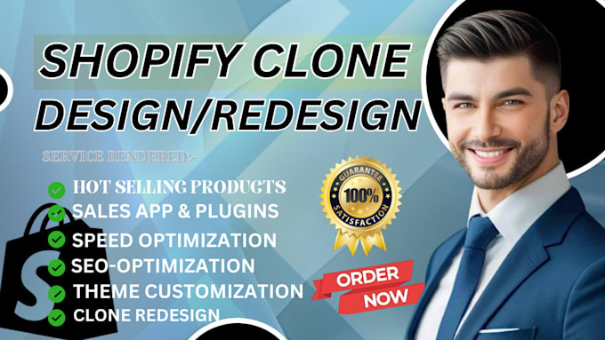 Shopify clone design, redesign shopify website, copy clone design by ...