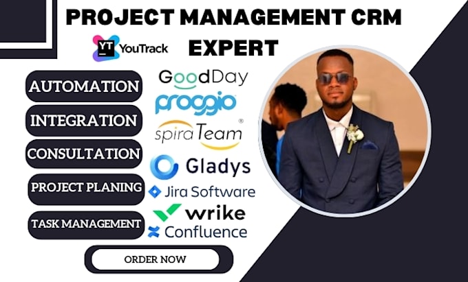 Setup jira confluence wrike gladys spirateam goodday crm proggio youtrack crm by Leo_crm_expert ...