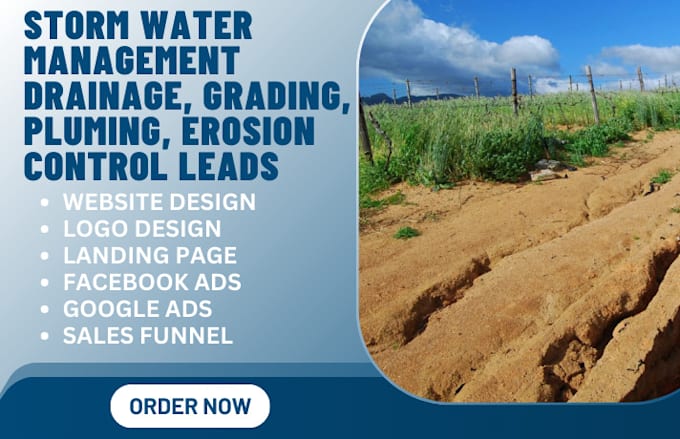 Generate storm water management drainage grading pluming erosion ...