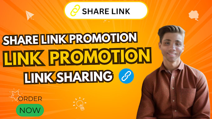 Share link promotion, website link promotion on all social media ...