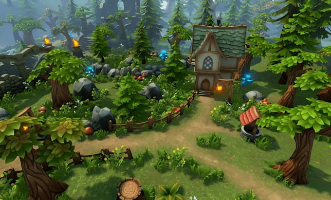 Design 3d game background level design vr metaverse in blender or unreal engine by Abuh_muidex ...